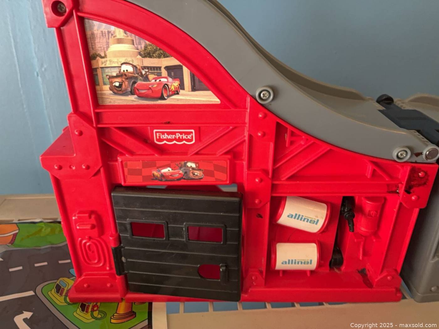 Fisher-Price Cars Race Garage Ramp Playset, 1:64 Die-Cast Cars, Folding ...