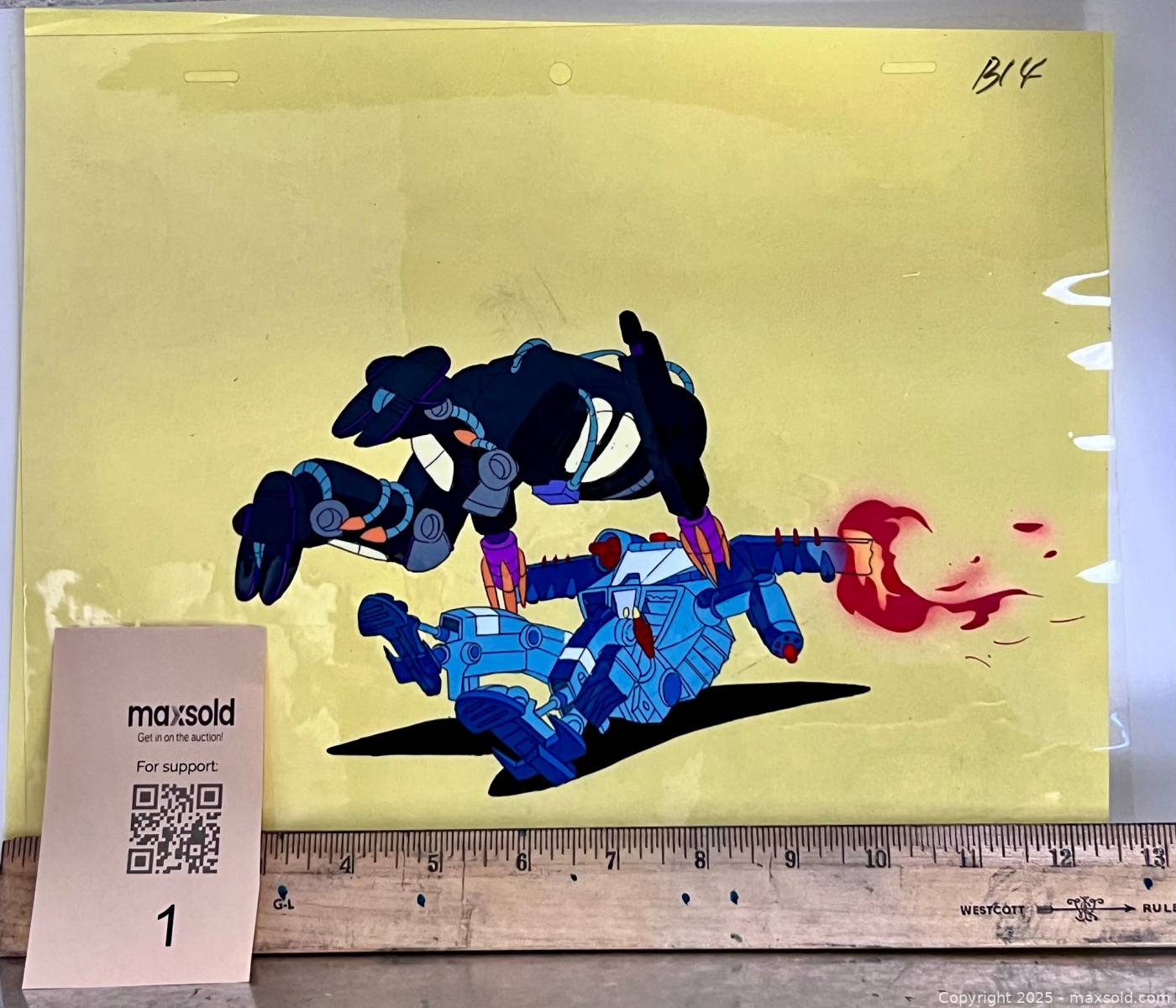 Exosquad production animation cel | Maxsold