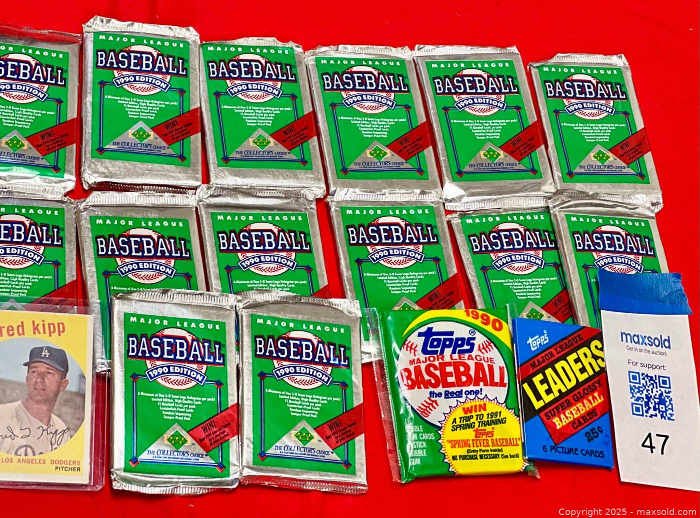 16 Sealed 1990s Baseball Card Packs | Maxsold