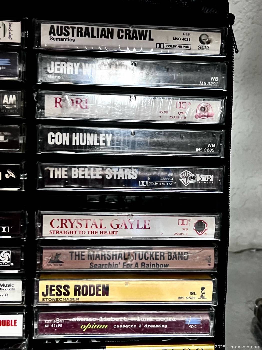 Vintage classic rock cassette collection with case | Maxsold