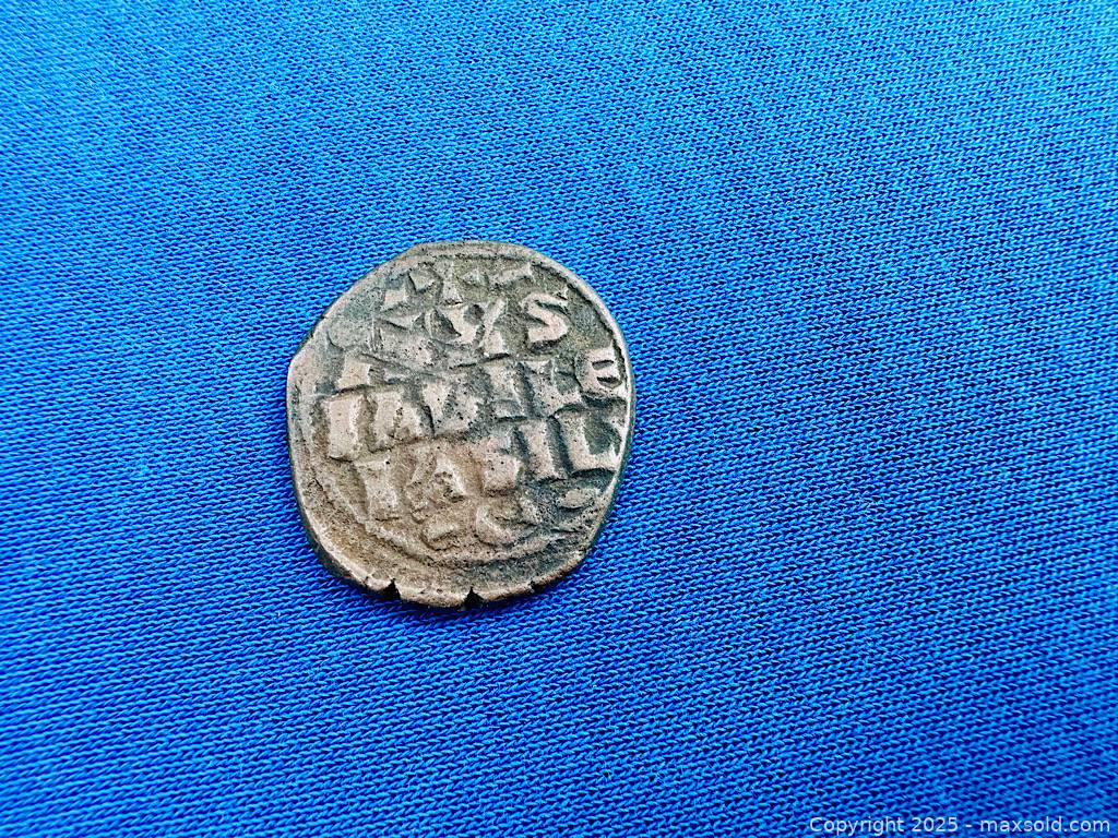 Byzantine Bronze Follis Coin | Maxsold