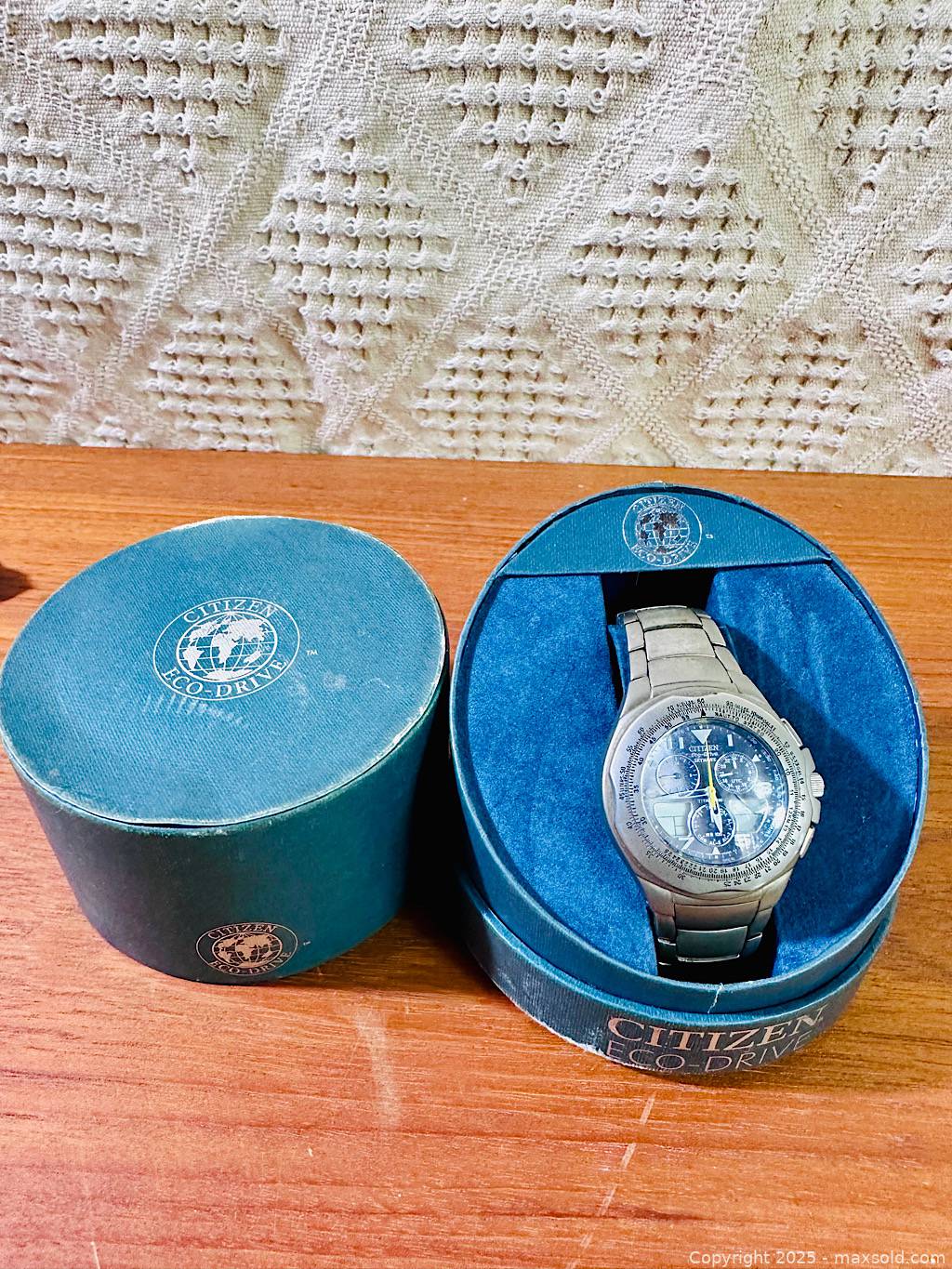 Citizen Eco-Drive Skyhawk JR3060-59F titanium watch with presentation ...
