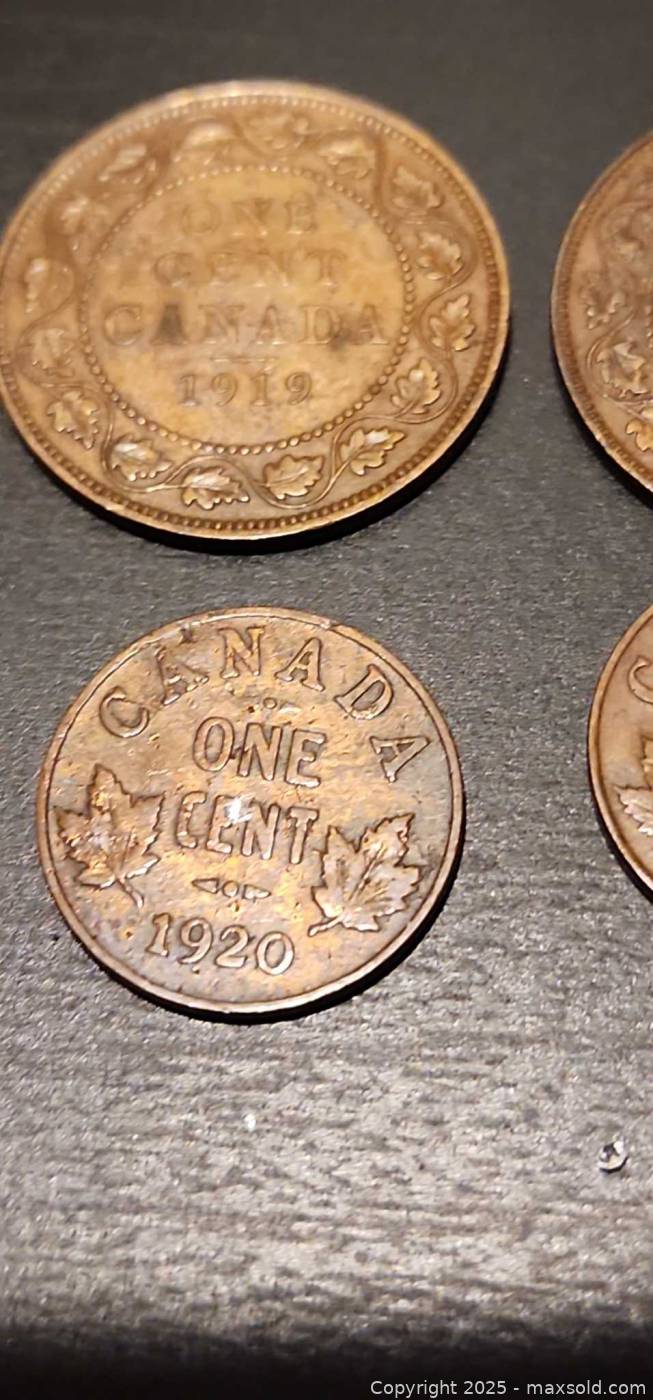 1918-1929 Canadian one cent coins | Maxsold