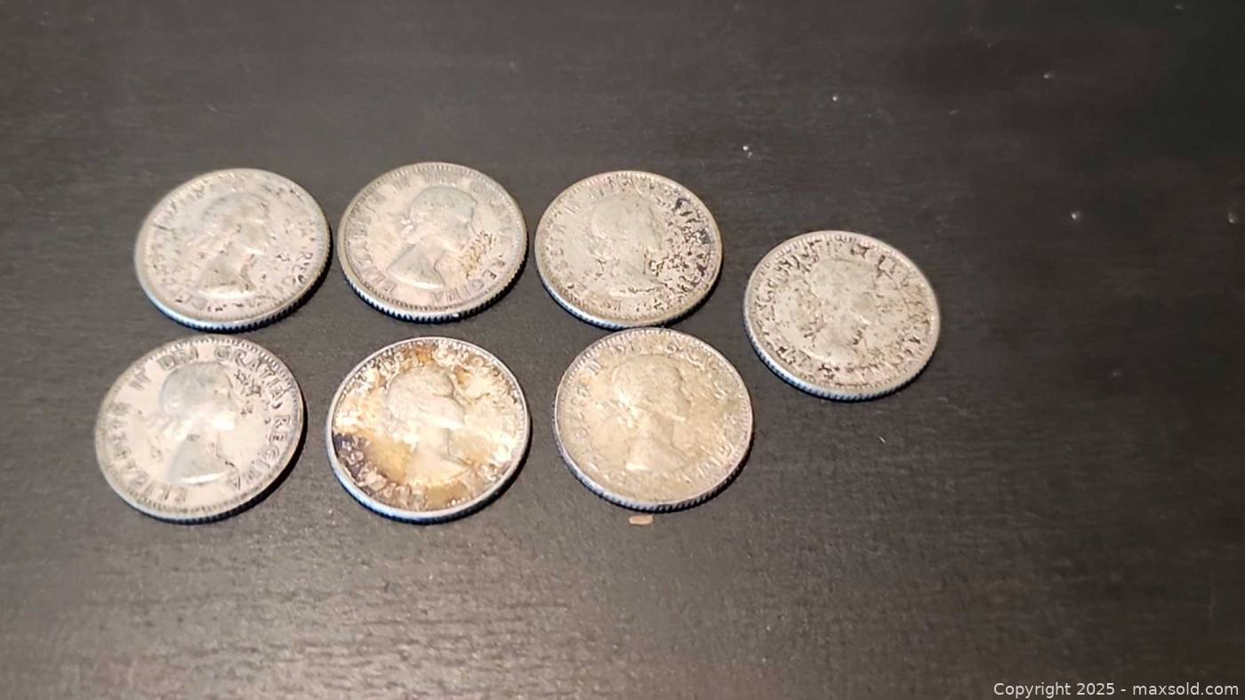 7 Canada Queen Elizabeth II Silver Dimes | Maxsold