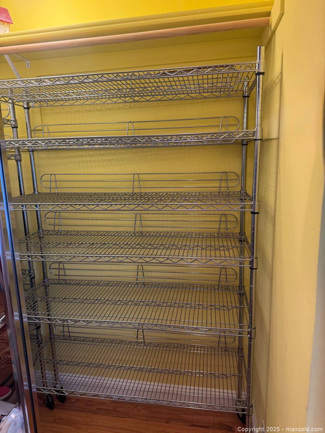Chrome Wire Rolling Shelving Unit | Maxsold