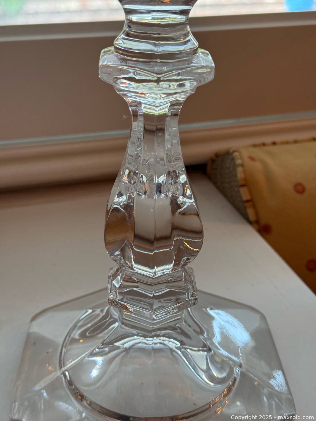 Pair Vintage Crystal Candlesticks | Maxsold
