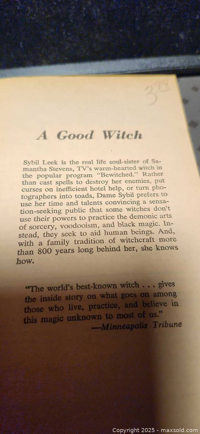 Sybil Leek The Complete Art of Witchcraft book | Maxsold