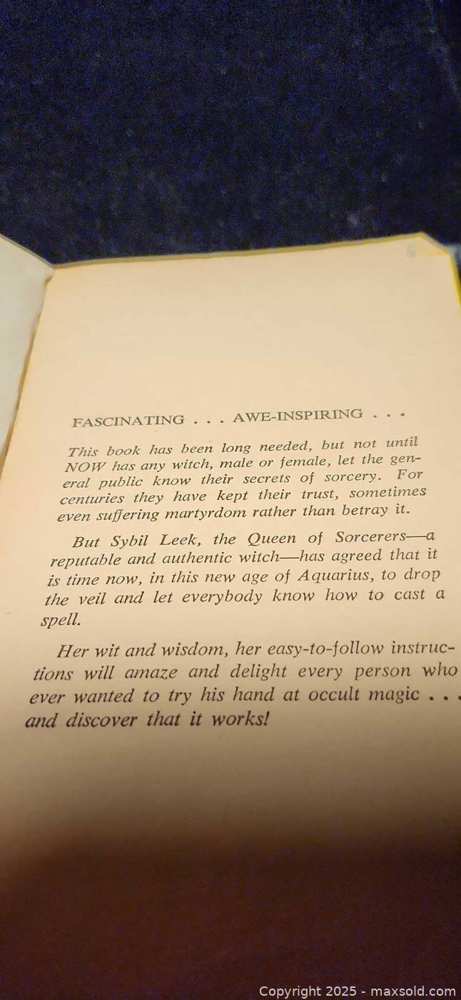 Sybil Leek Cast Your Own Spell paperback | Maxsold