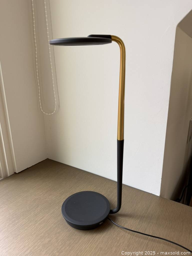 Pablo Pixo LED Table Lamp Black Brass | Maxsold