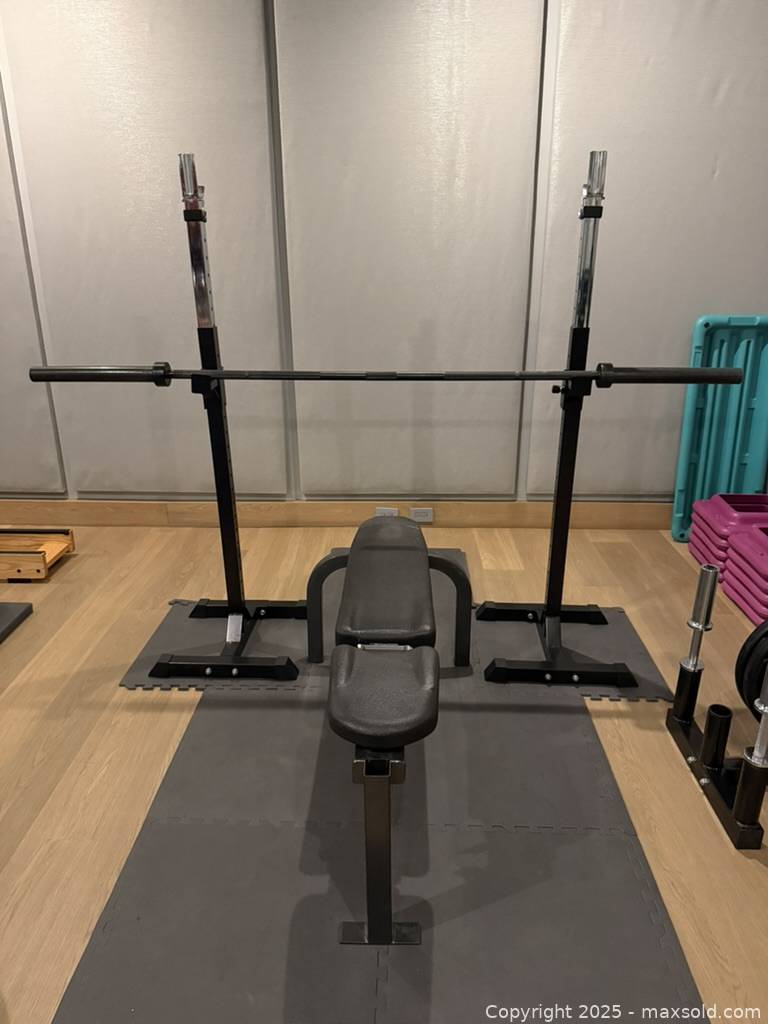 Home Gym Bench, Barbell, Weights & Racks | Maxsold
