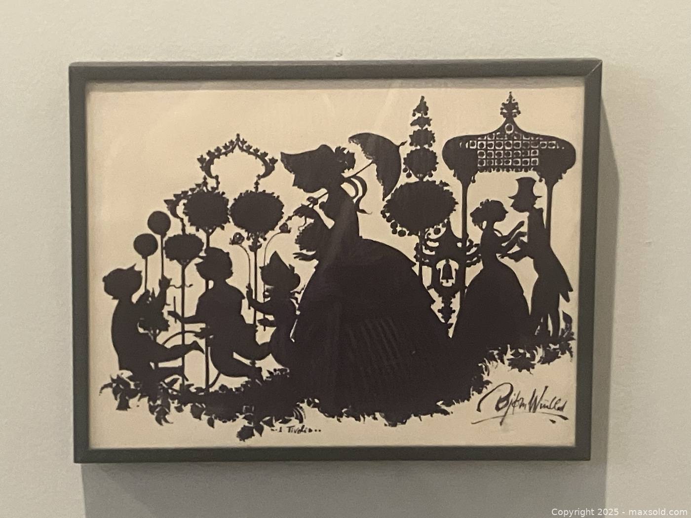 Framed Bjorn Wiinblad silhouette print | Maxsold