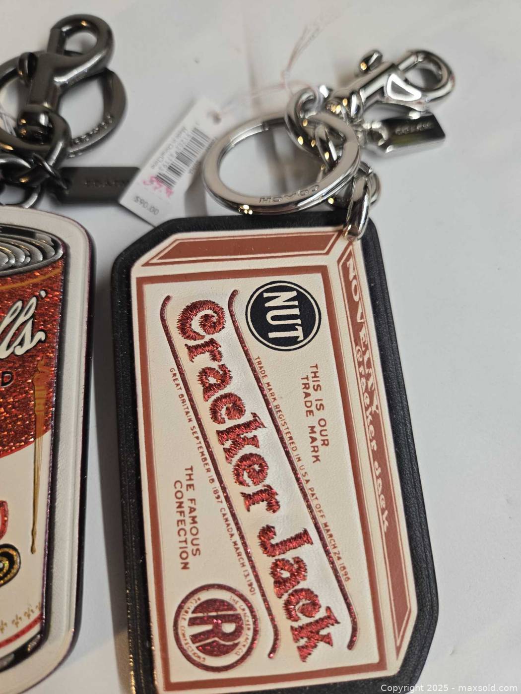 Coach Campbell's Soup and Cracker Jack Bag Charms | Maxsold