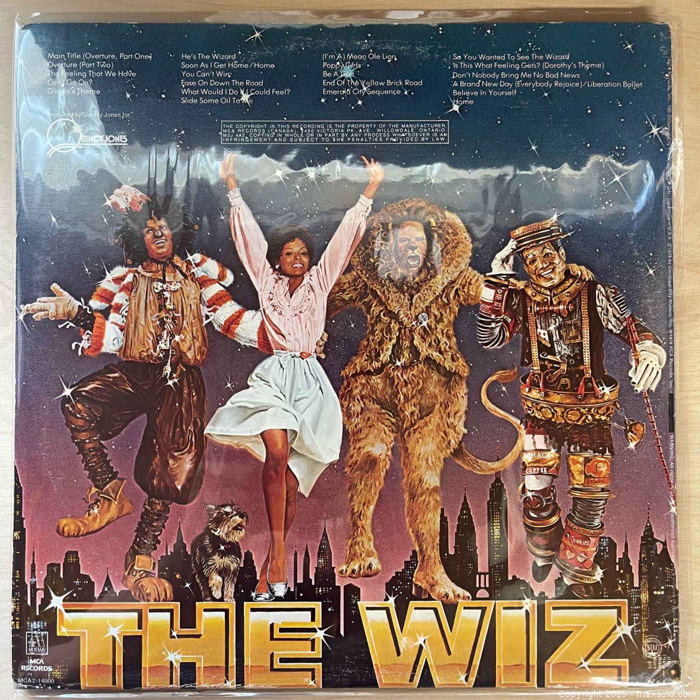 The Wiz Original Motion Picture Soundtrack 2-LP | Maxsold