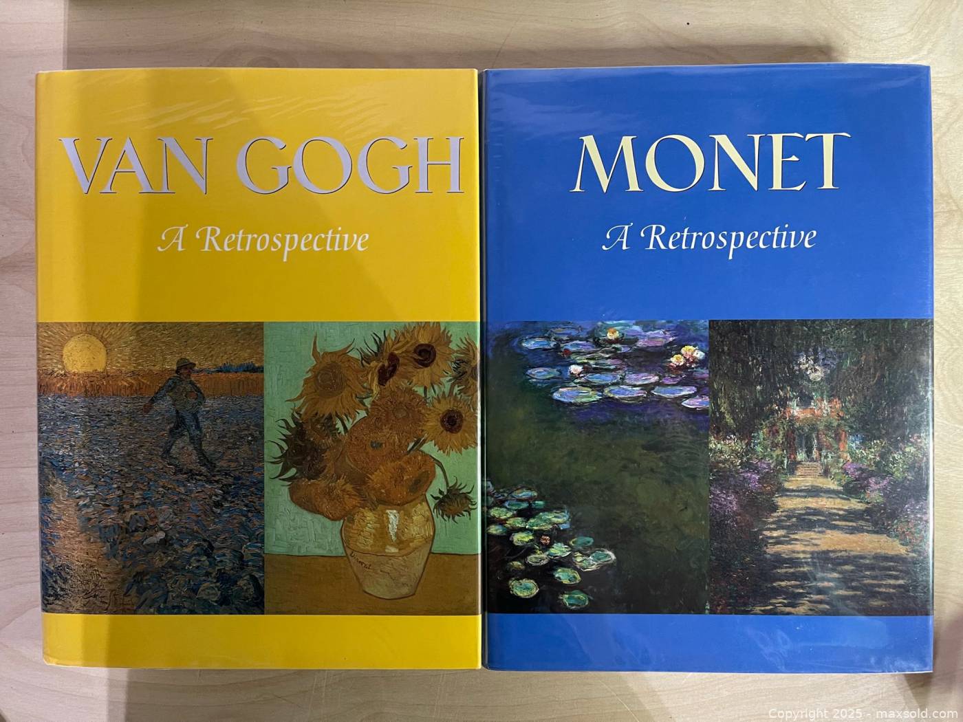 Monet and Van Gogh Retrospective hardcovers | Maxsold