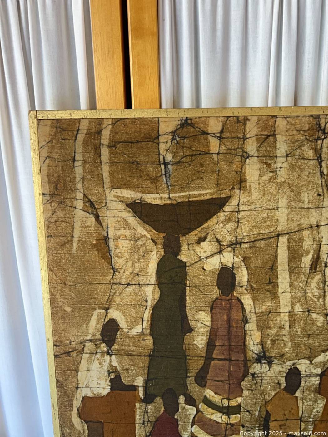 Framed Batik Textile Wall Art on Cotton | Maxsold