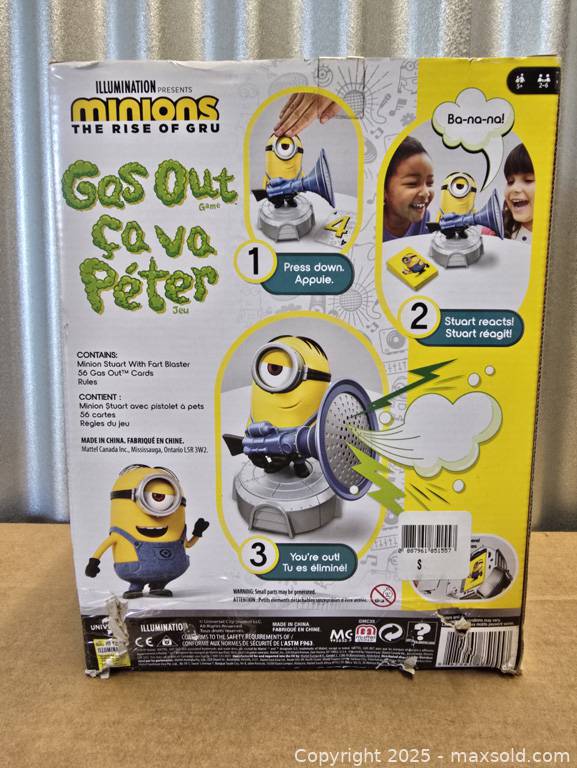 Minions Rise of Gru Gas Out Toy | Maxsold