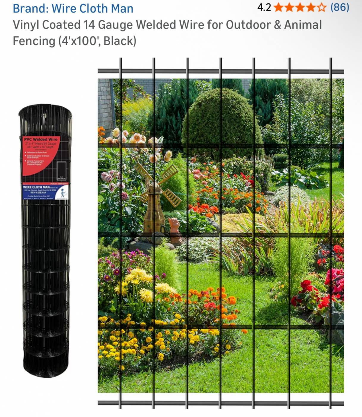 4' x 100' vinyl-coated welded wire fence roll | Maxsold