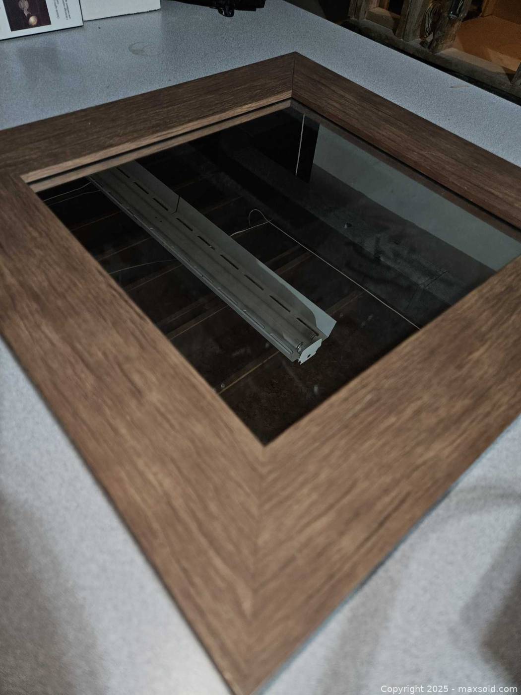 Square MDF Veneer Wall Mirror 17" | Maxsold