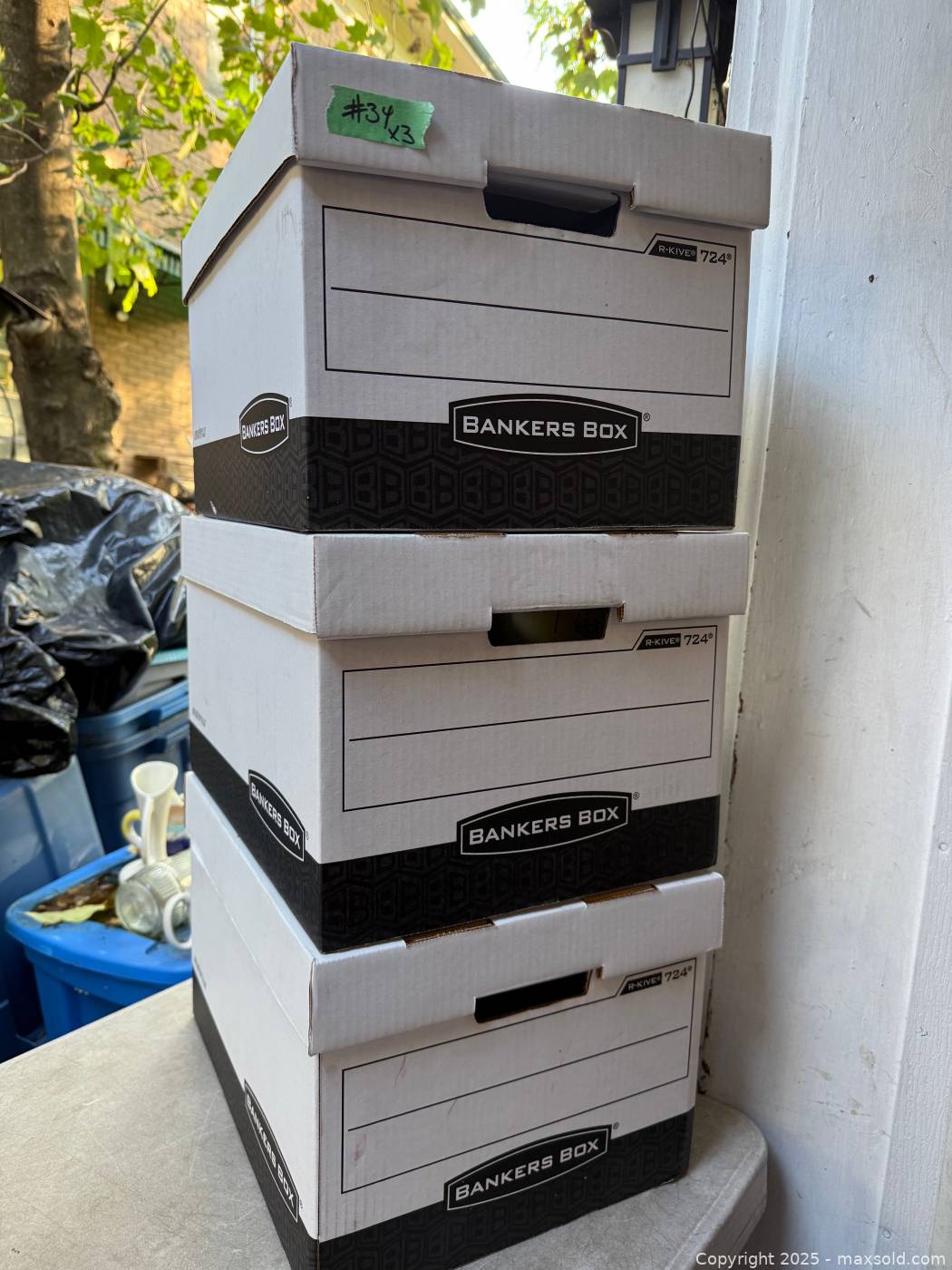Three Bankers Box cardboard storage boxes | Maxsold