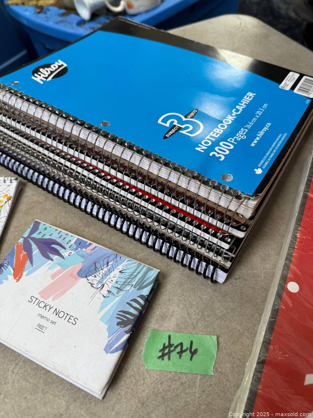 Cashiers books, ruled sheets, laminating pouches & notebooks | Maxsold