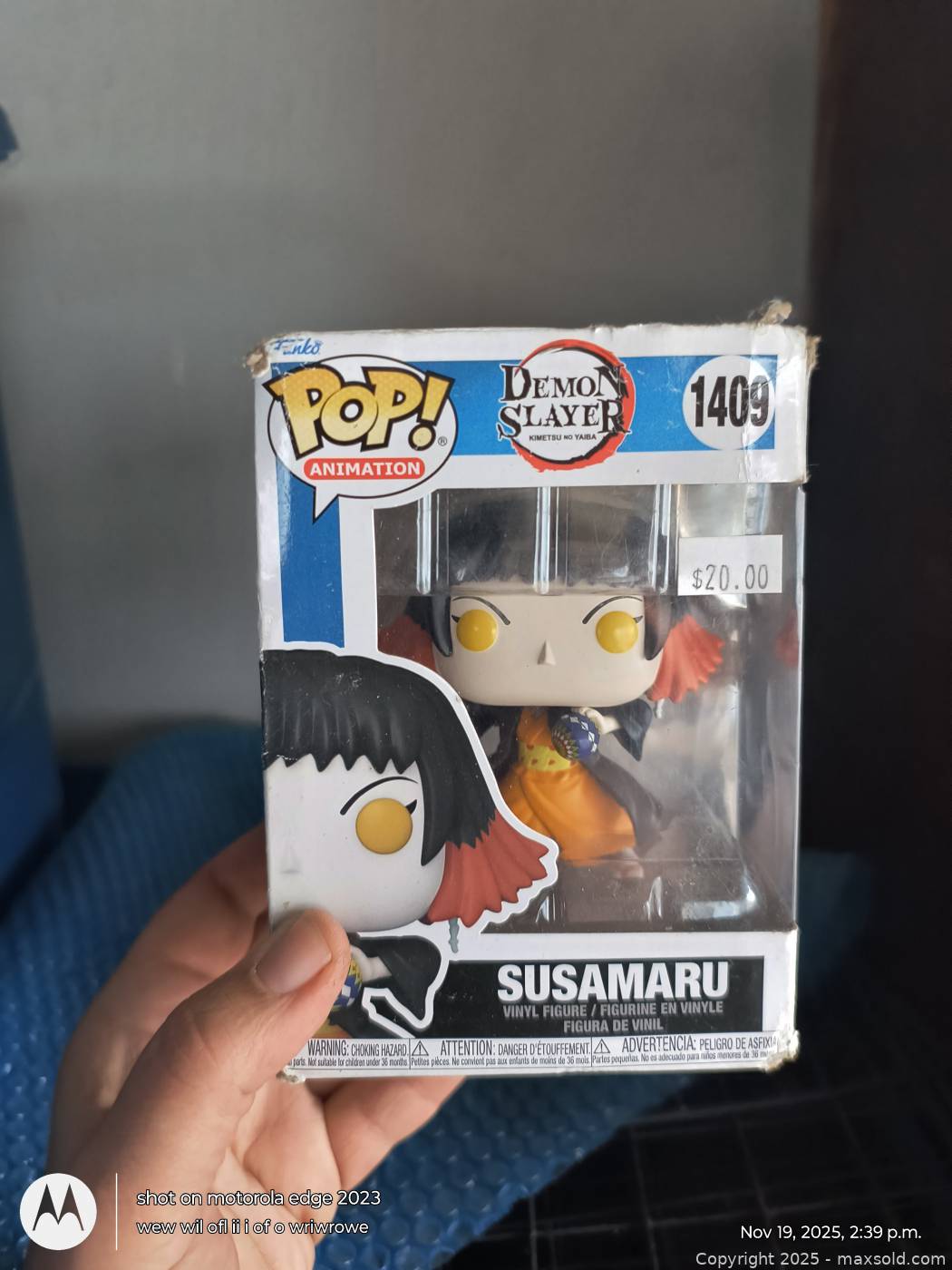 Funko Pop Demon Slayer Susamaru #1409 Vinyl Figure in Box | Maxsold