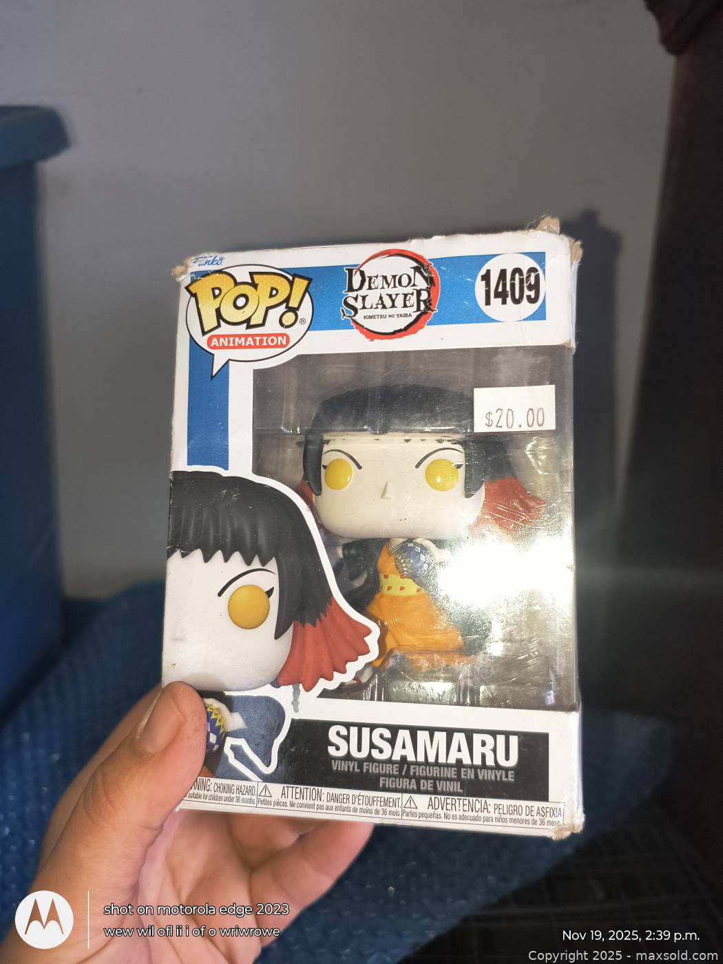 Funko Pop Demon Slayer Susamaru #1409 Vinyl Figure in Box | Maxsold