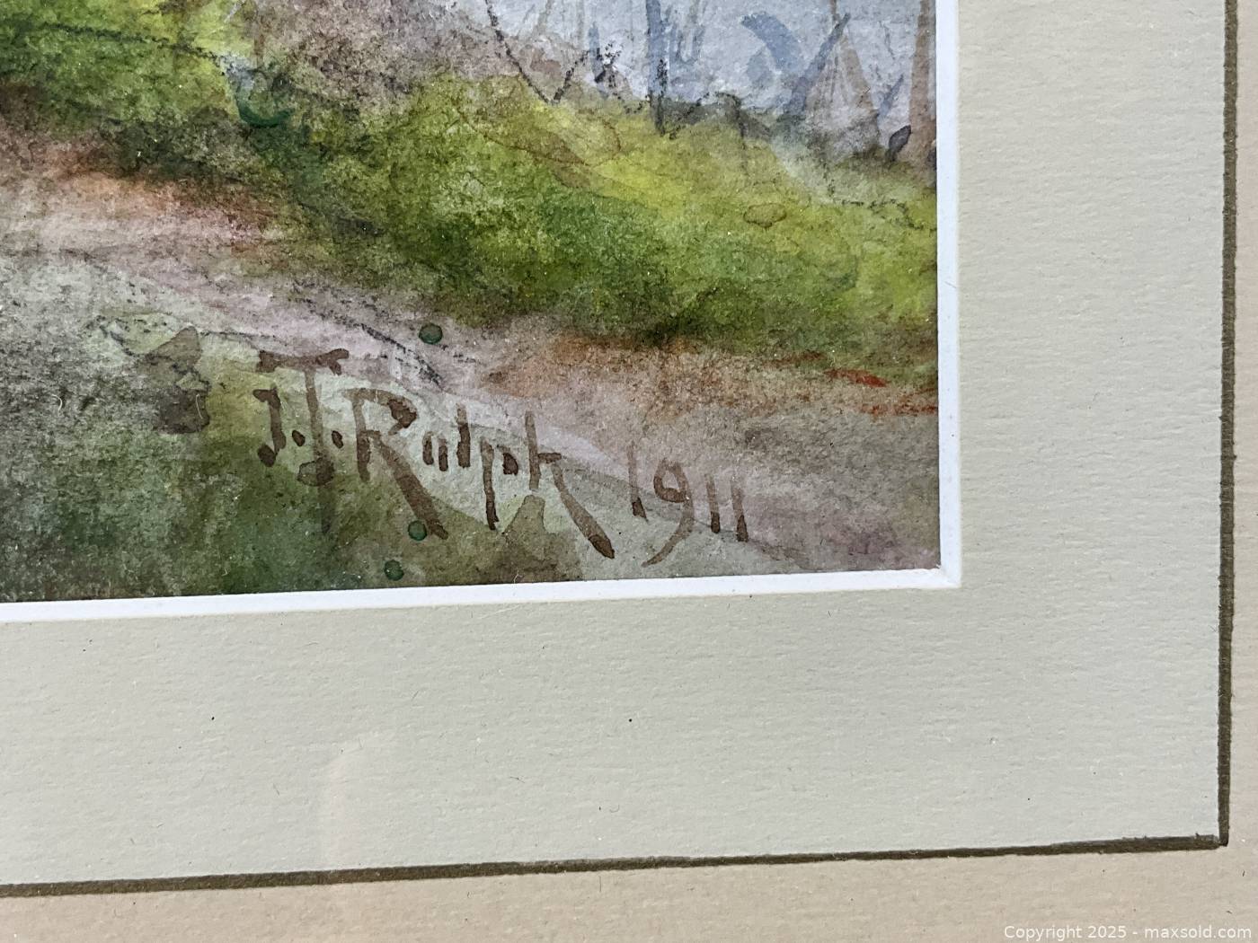 Joseph Thomas Rolph 1911 watercolour | Maxsold