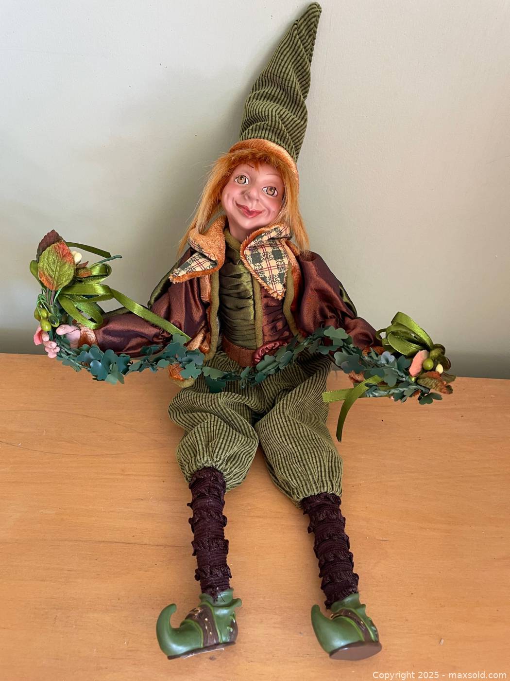 20" Mark Roberts Irish Fairy Elf doll | Maxsold