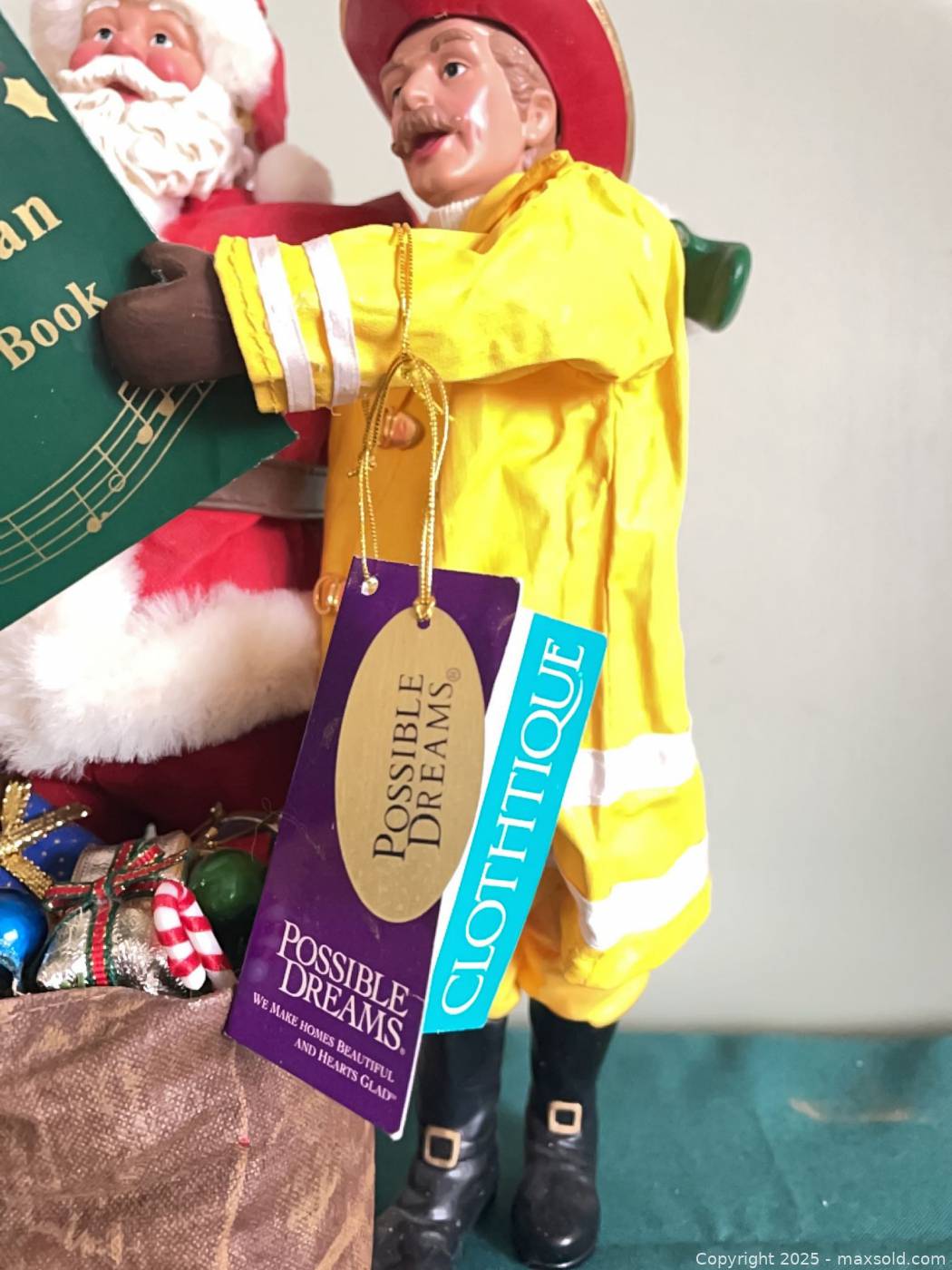 Hometown Heroes Santa Policeman Firefighter Figurine | Maxsold