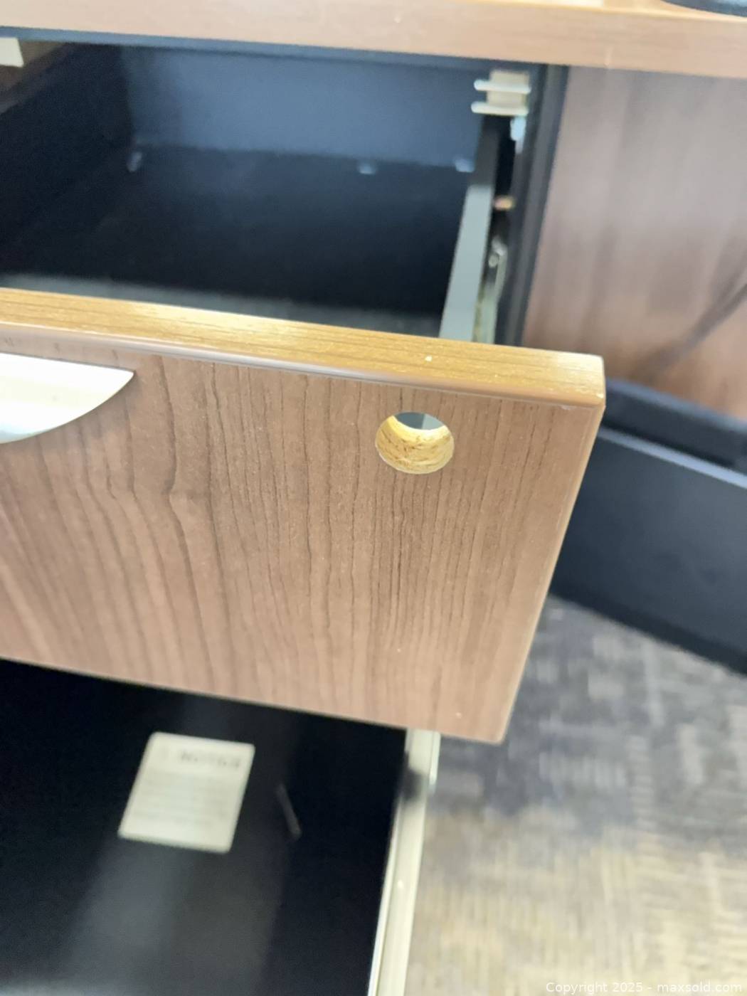 66" x 30" locking office desk with drawers | Maxsold