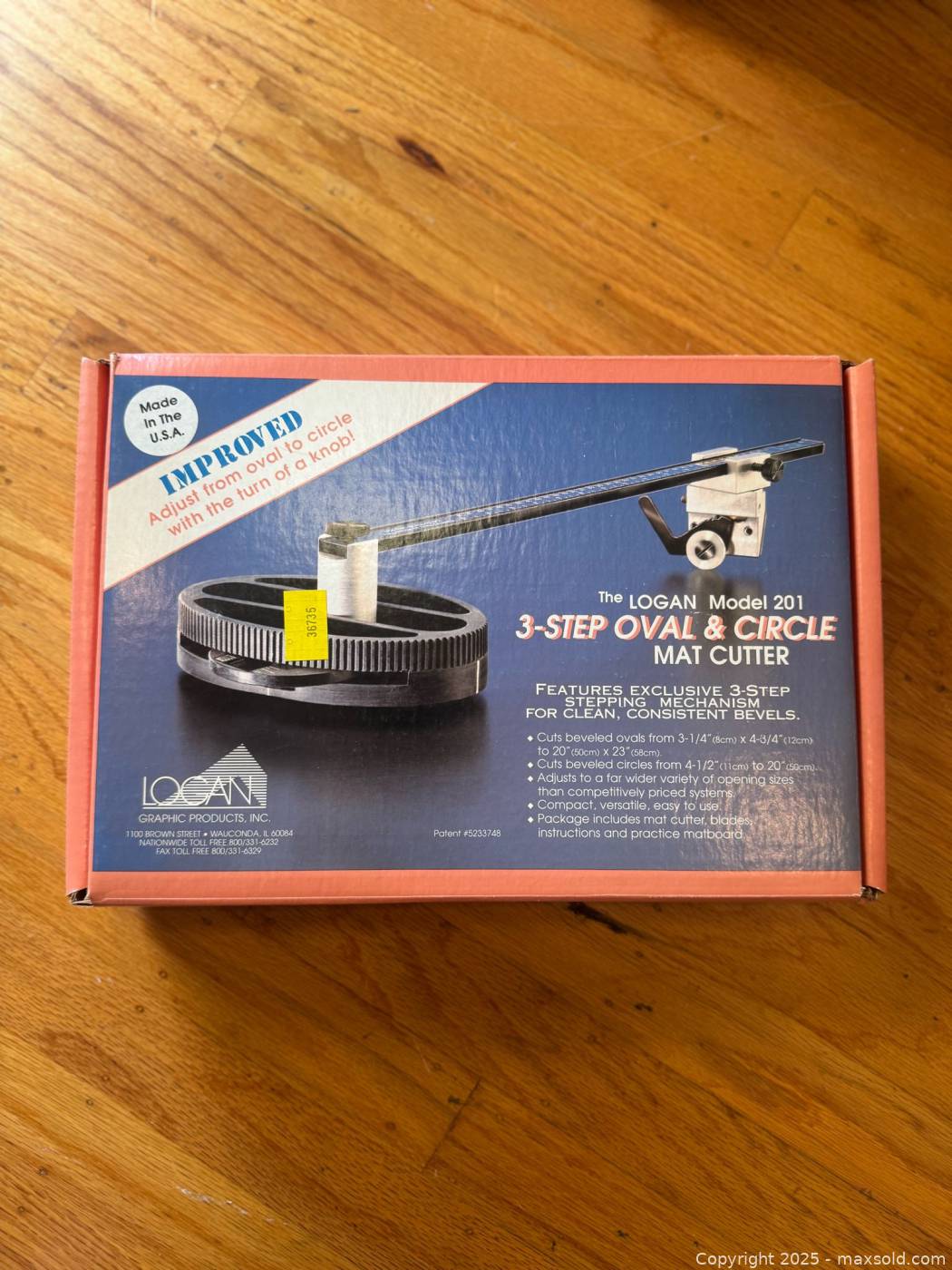 Logan Model 201 3-Step Oval & Circle Mat Cutter with Dexter Handheld ...