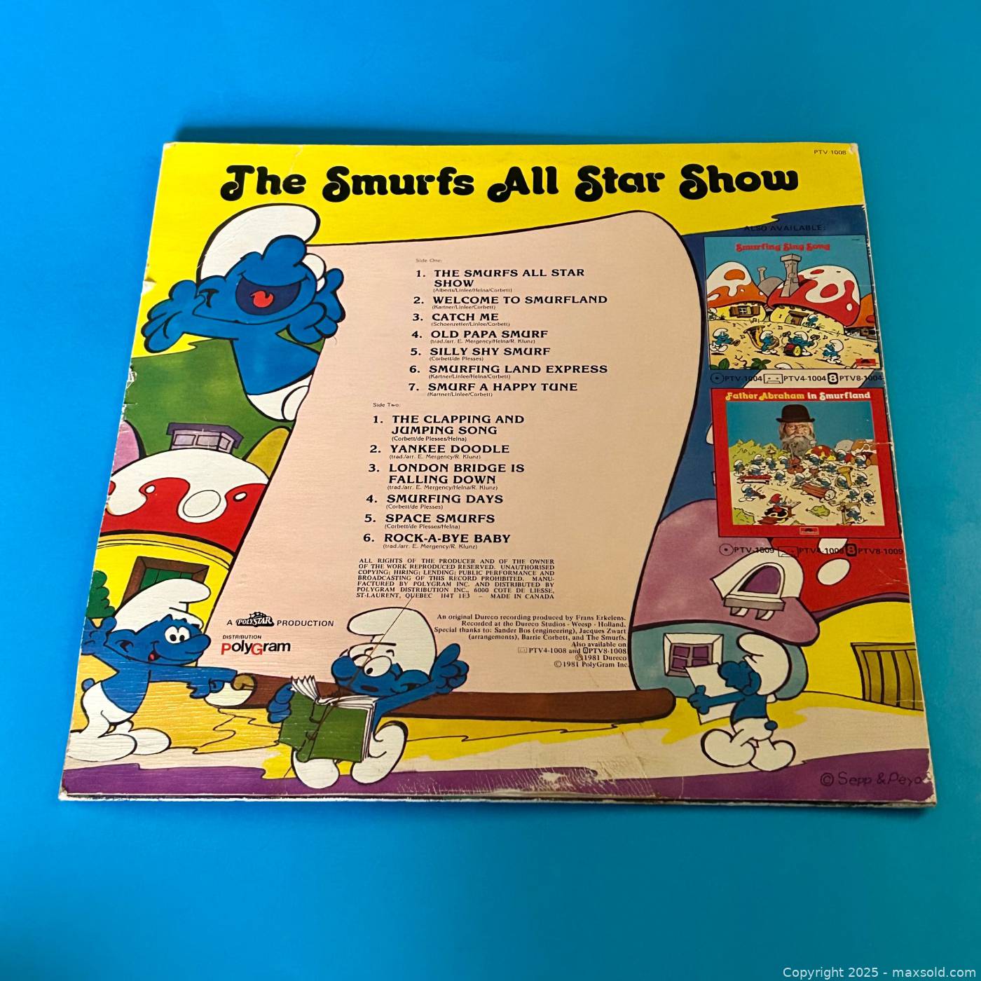 Smurfs Children's Vinyl Albums | Maxsold