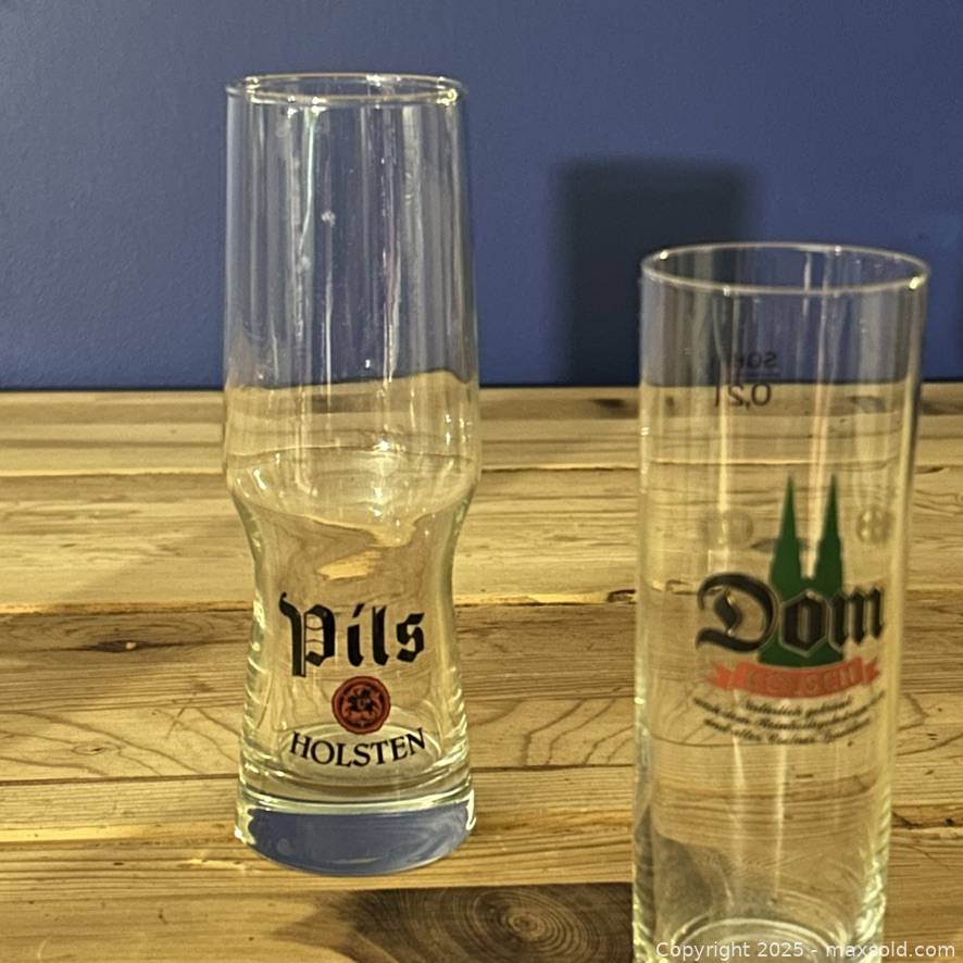 Holsten Pils & Dom Kolsch Beer Glasses | Maxsold