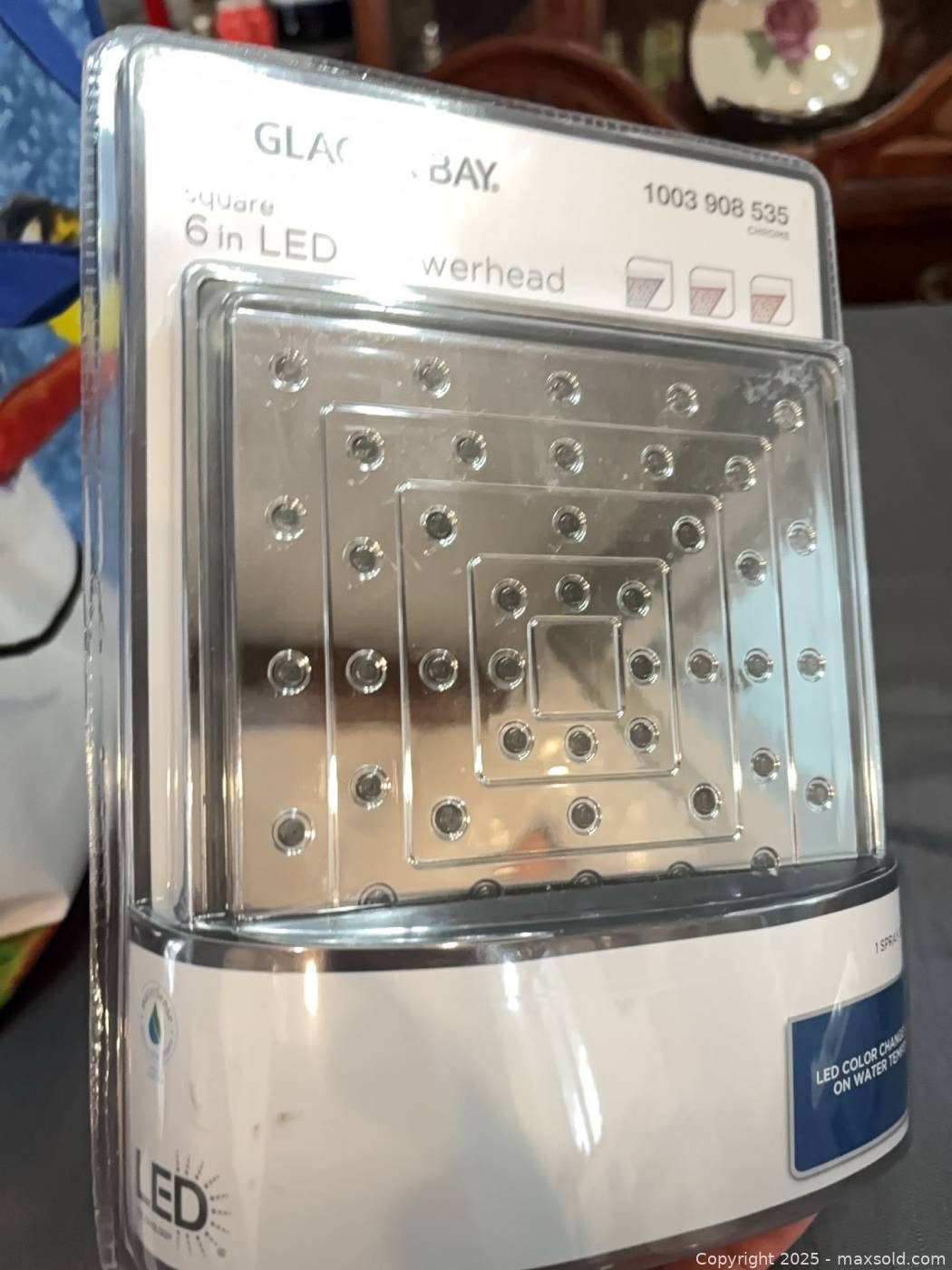 Glacier Bay LED showerhead, Brookstone color-changing toilet paper ...