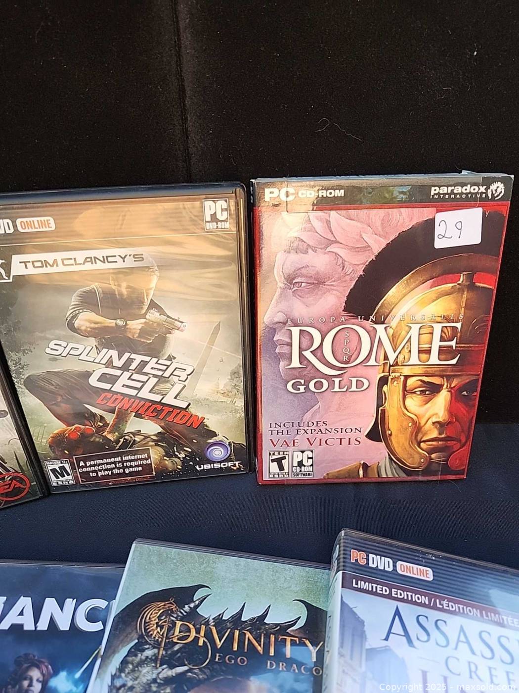 Nine PC video games | Maxsold