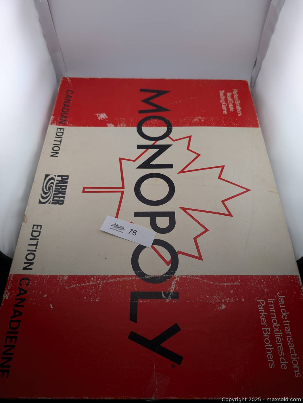 1961 Parker Brothers Monopoly Canadian Edition board game | Maxsold