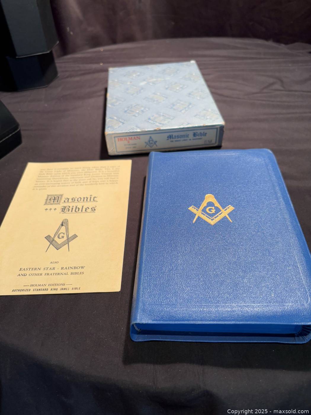 1951 Holman Masonic Edition Holy Bible with box | Maxsold