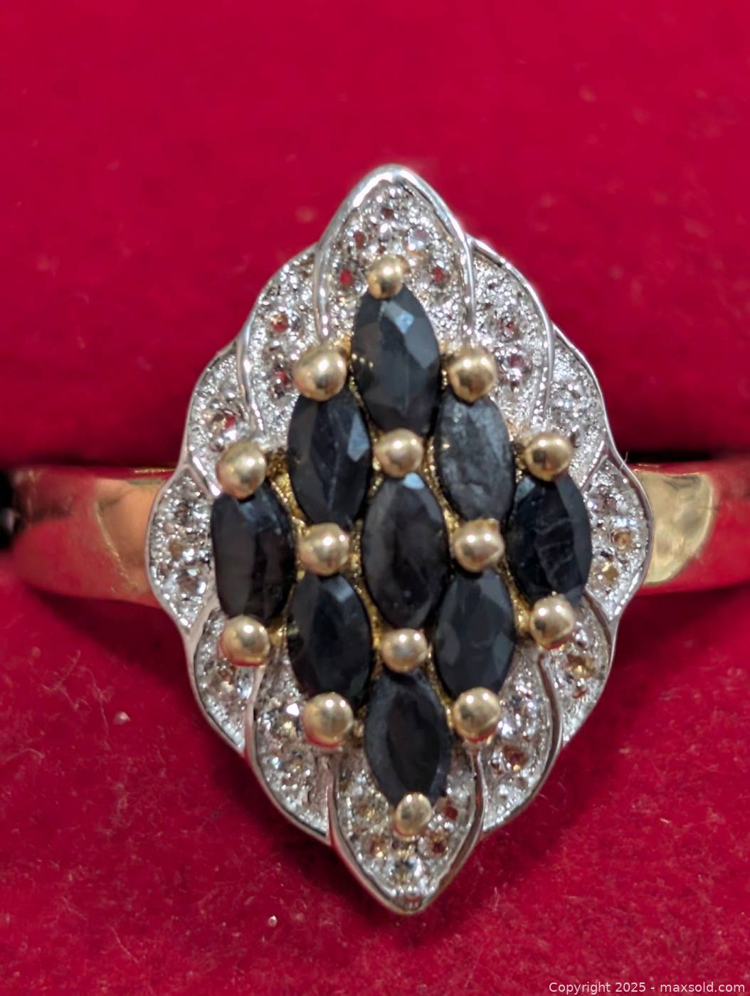 Silver Sapphire Ring Size 7 | Maxsold