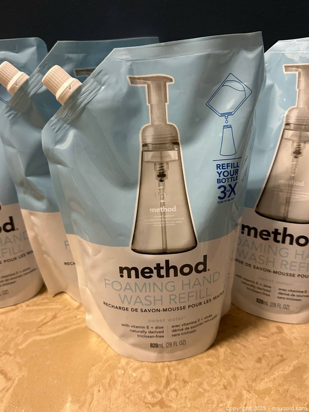 Method Sweet Water Foaming Hand Wash Refill 828 mL, 4 Pack | Maxsold
