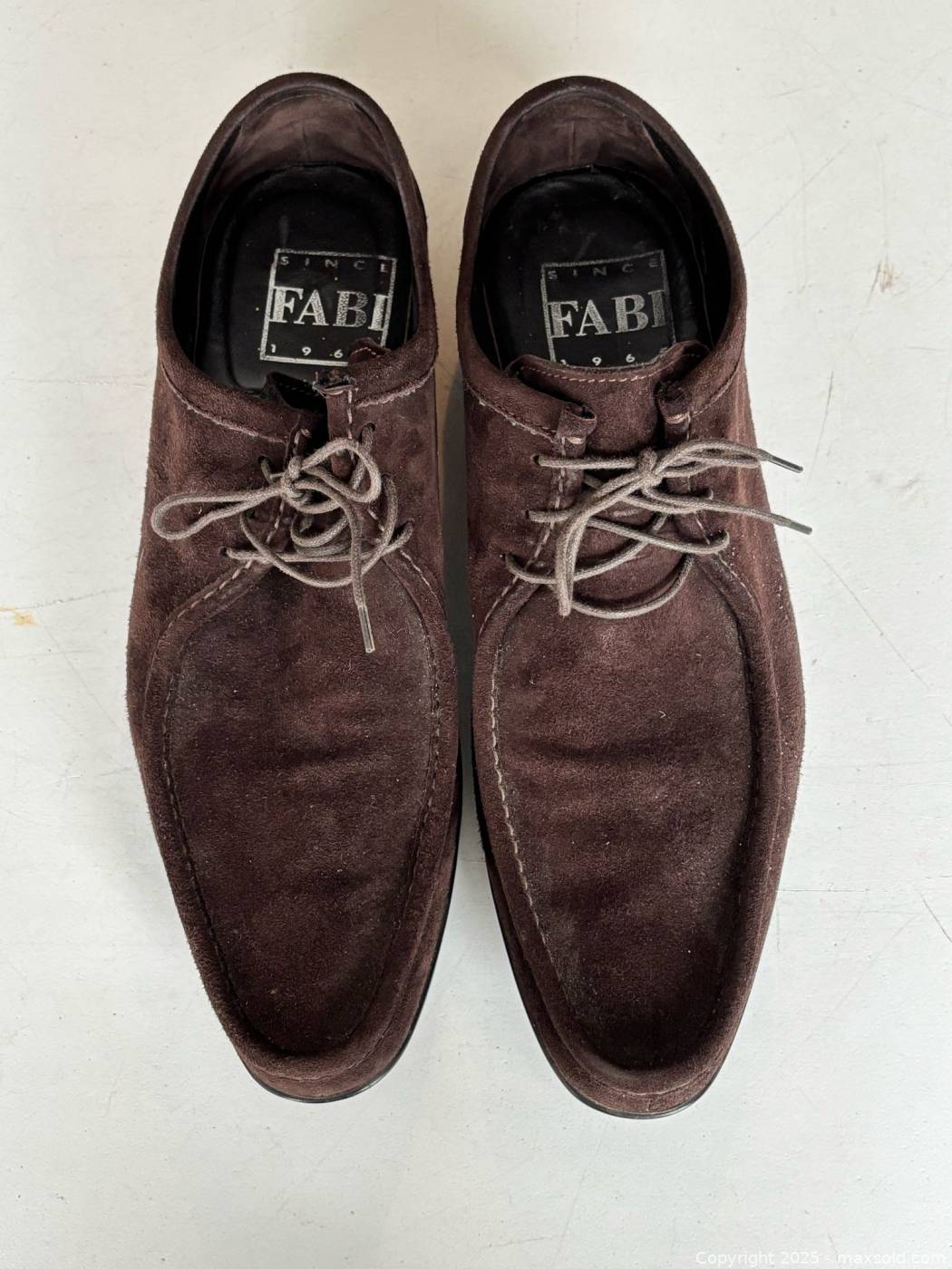 Fabi Made in Italy brown suede men’s shoes | Maxsold