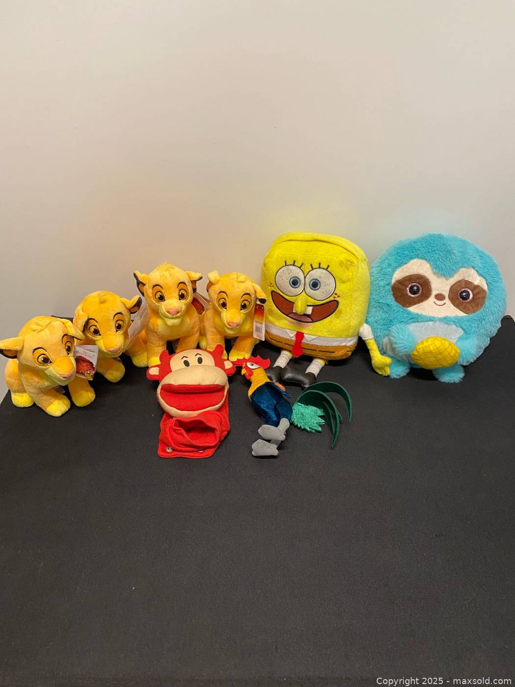 8 assorted character plush toys | Maxsold