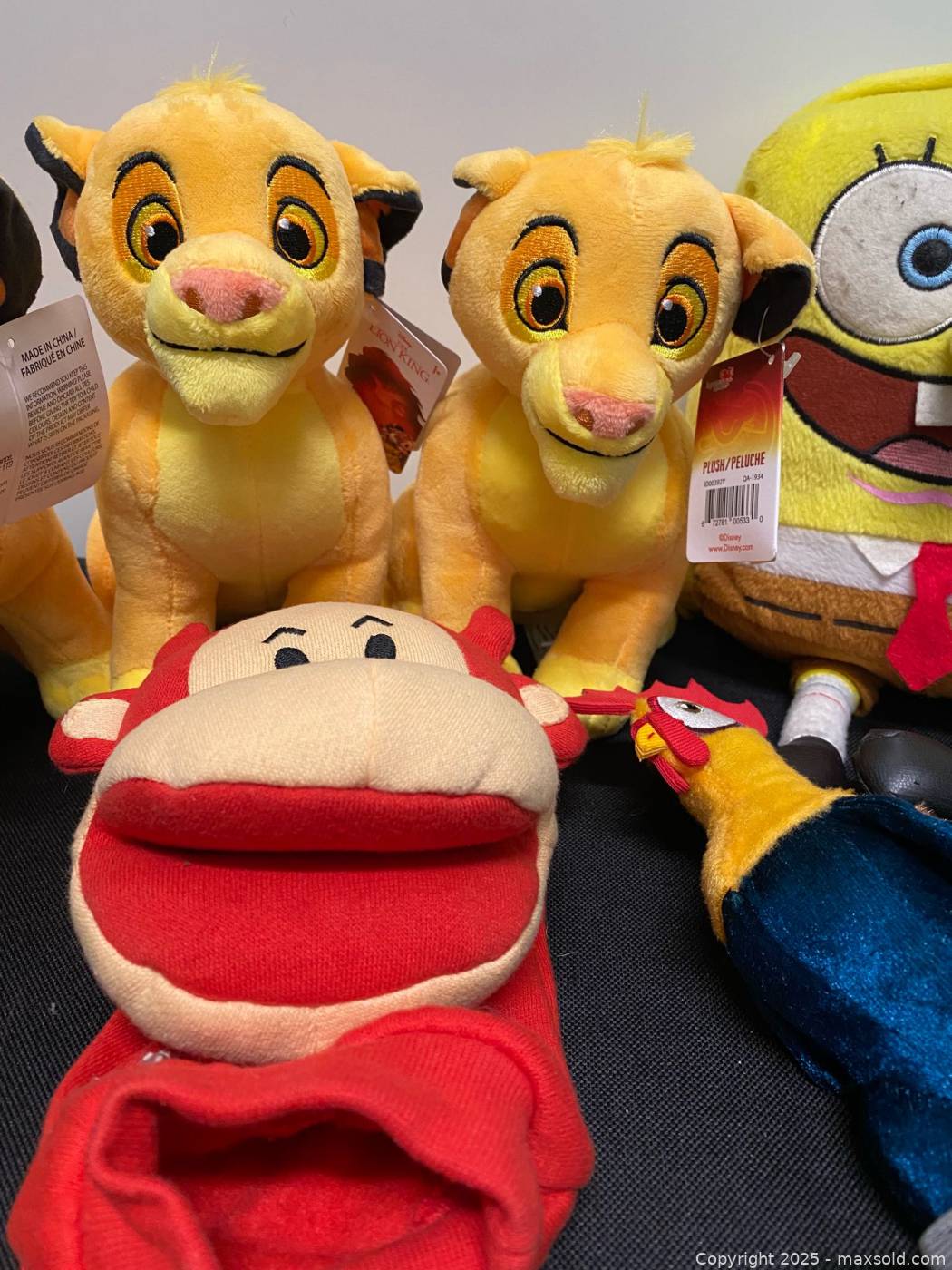 8 assorted character plush toys | Maxsold