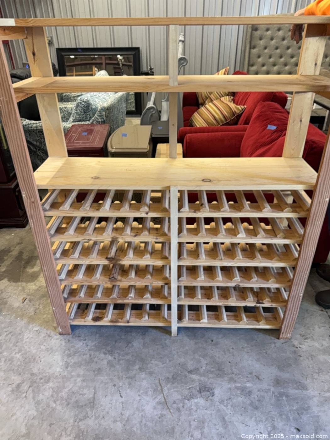 Unfinished pine wine rack panels | Maxsold