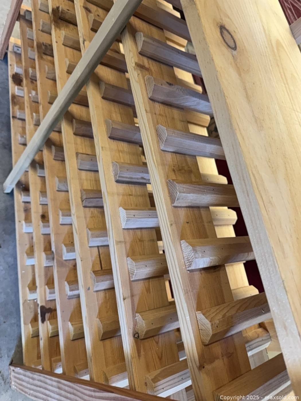 Unfinished pine wine rack panels | Maxsold