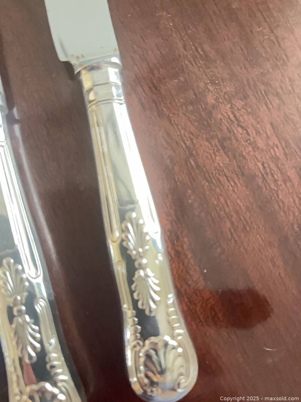Webber and Nill Sheffield Kings Pattern Silverplate Flatware Set in ...