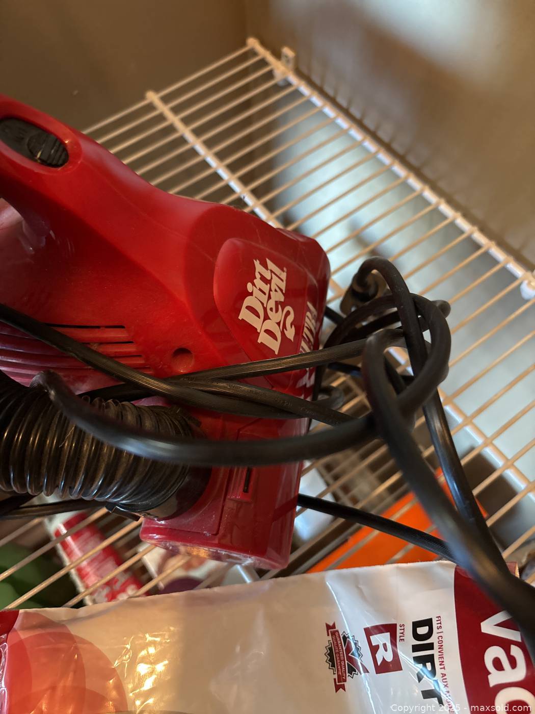 Dirt Devil Ultra hand vac, cord, cleaners, bulbs, bag | Maxsold
