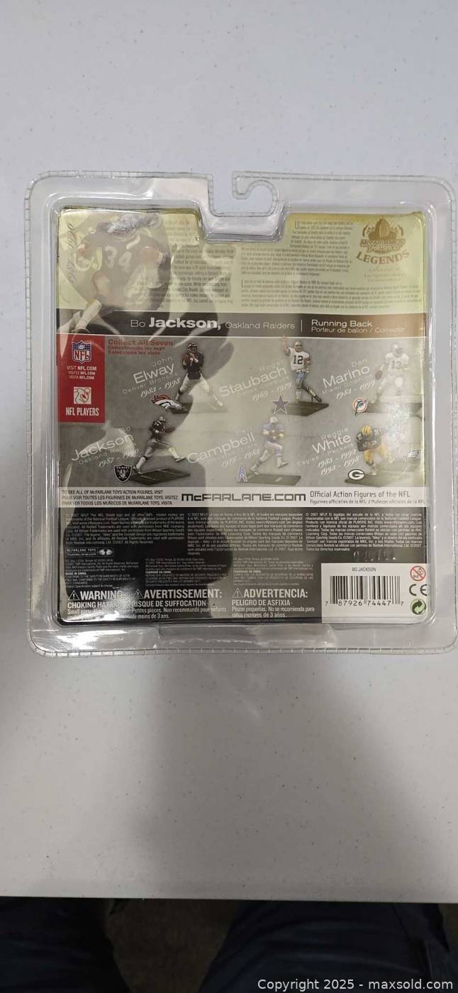 Bo Jackson 2007 McFarlane NFL Sealed Action Figure | Maxsold
