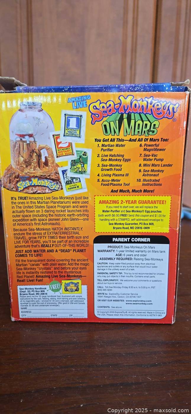 Sea-Monkeys On Mars live hatching kit | Maxsold
