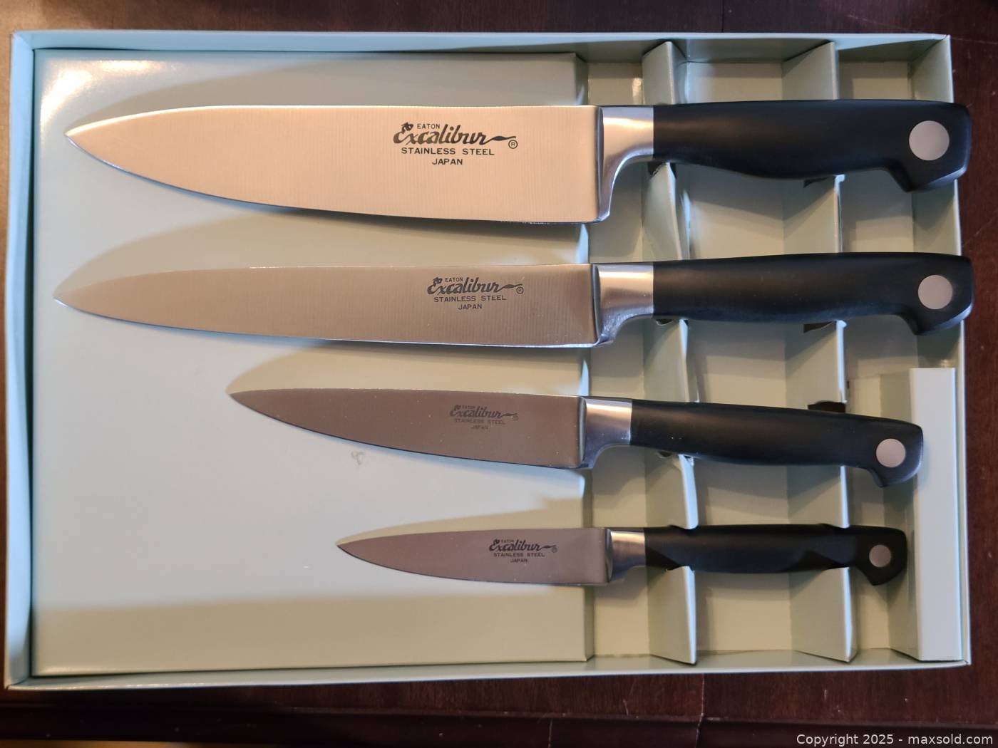 Excalibur 4-piece stainless steel kitchen knife set | Maxsold