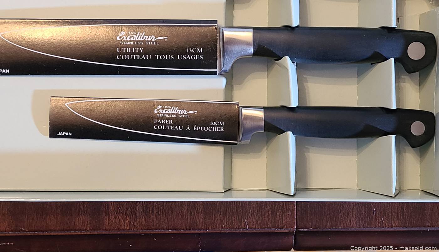 Excalibur 4-piece stainless steel kitchen knife set | Maxsold